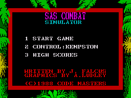 Screenshot of SAS Combat Simulator (ZX Spectrum, 1989) - MobyGames