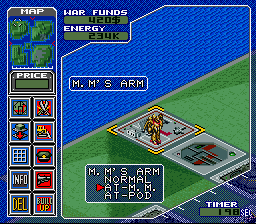 Screenshot of Metal Marines (SNES, 1993) - MobyGames
