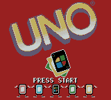 Screenshot of Uno (Game Boy Color, 1999) - MobyGames