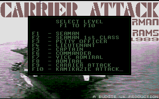 Screenshot of Carrier Attack (Atari ST, 1989) - MobyGames
