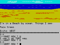 Screenshot of Savage Island (ZX Spectrum, 1980) - MobyGames