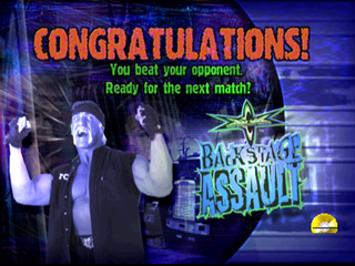 Screenshot of WCW Backstage Assault (PlayStation, 2000) - MobyGames