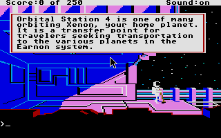 Screenshot of Space Quest II: Chapter II - Vohaul's Revenge (Atari ST ...