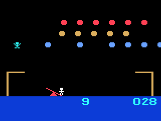 Screenshot of P.T. Barnum's Acrobats! (Odyssey 2, 1982) - MobyGames
