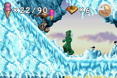 Screenshot of Gumby vs. the Astrobots (Game Boy Advance, 2005) - MobyGames