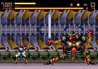 Screenshot of Alien Soldier (Genesis, 1995) - MobyGames