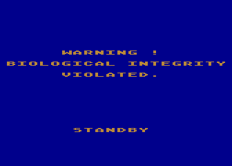 Screenshot of Space Station Zulu (Atari 8-bit, 1982) - MobyGames