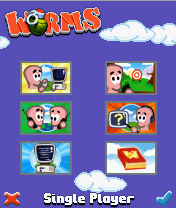 Screenshot of Worms (J2ME, 2006) - MobyGames