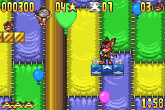 Screenshot of Aero the Acro-Bat (Game Boy Advance, 1993) - MobyGames