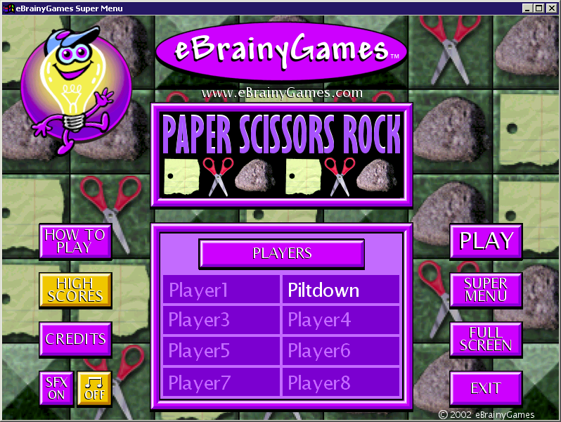 Screenshot of Paper Scissors Rock (Windows, 2002) - MobyGames