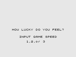 Screenshot of Maze Death Race (ZX Spectrum, 1982) - MobyGames