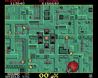 Screenshot of Volfied (Amiga, 1989) - MobyGames