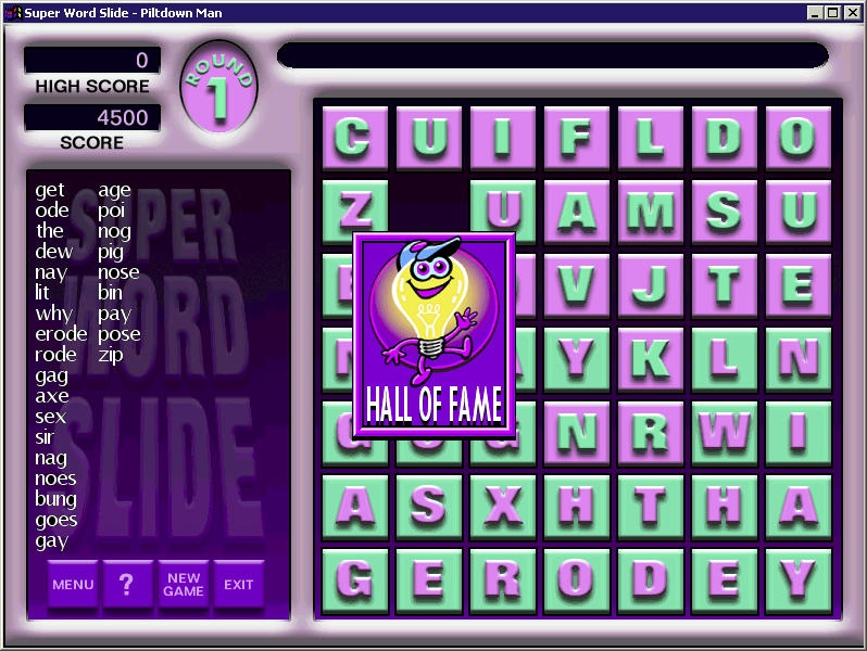 Screenshot of Super Word Slide (Windows, 2000) - MobyGames