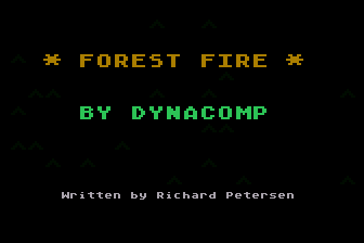 Forest Fire (1981) - MobyGames