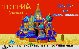 Screenshot of Tetris (Atari ST, 1988) - MobyGames