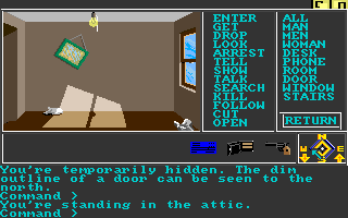 Screenshot of Borrowed Time (Amiga, 1985) - MobyGames