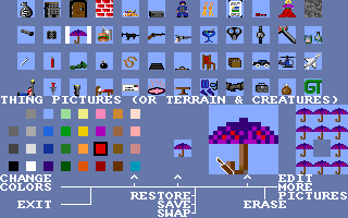 Screenshot of Stuart Smith's Adventure Construction Set (Amiga, 1985) - MobyGames