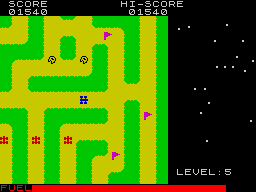 Screenshot of Road Racers (ZX Spectrum, 1983) - MobyGames
