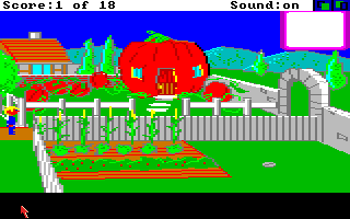 Screenshot of Mixed-Up Mother Goose (Amiga, 1987) - MobyGames