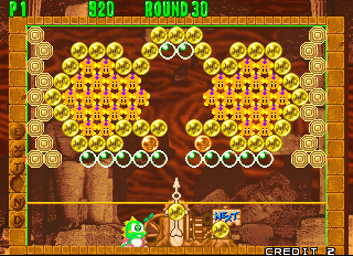 Screenshot of Bust-A-Move Again (Arcade, 1995) - MobyGames