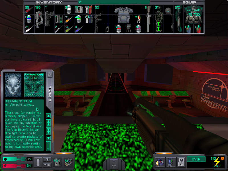Screenshot of System Shock 2 (Windows, 1999) - MobyGames