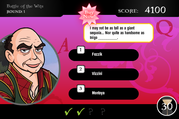 Screenshot of The Princess Bride Game (Windows, 2008) - MobyGames