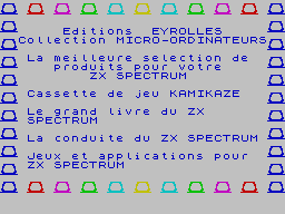 Screenshot of Astéroïdes (ZX Spectrum, 1983) - MobyGames