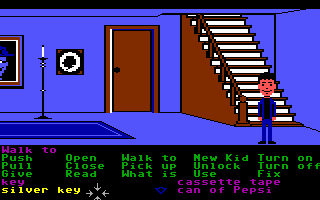 Screenshot of Maniac Mansion (Commodore 64, 1987) - MobyGames