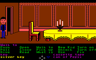 Screenshot of Maniac Mansion (Commodore 64, 1987) - MobyGames
