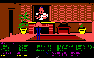 Screenshot of Maniac Mansion (Commodore 64, 1987) - MobyGames