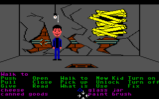 Screenshot of Maniac Mansion (Commodore 64, 1987) - MobyGames