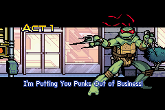 Screenshot of TMNT (Game Boy Advance, 2007) - MobyGames