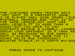 Screenshot of Football Manager 2 (ZX Spectrum, 1988) - MobyGames