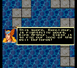 Screenshot of King Arthur & the Knights of Justice (SNES, 1994) - MobyGames