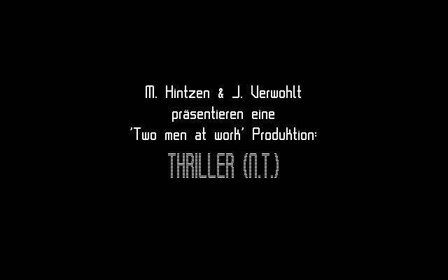 Screenshot of Thriller (Atari ST, 1993) - MobyGames