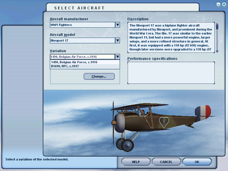 Screenshot of WW1 Fighters (Windows, 2007) - MobyGames