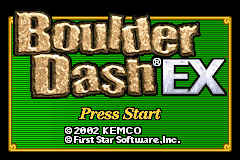 Screenshot of Boulder Dash EX (Game Boy Advance, 2002) - MobyGames