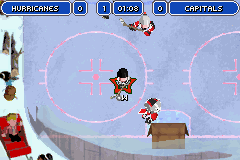 Screenshot of Backyard Hockey (Game Boy Advance, 2003) - MobyGames