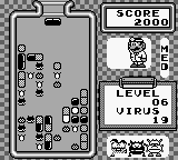 Screenshot of Dr. Mario (Game Boy, 1990) - MobyGames