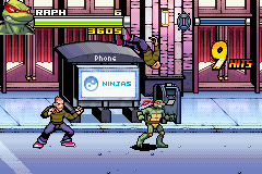 Screenshot of TMNT (Game Boy Advance, 2007) - MobyGames