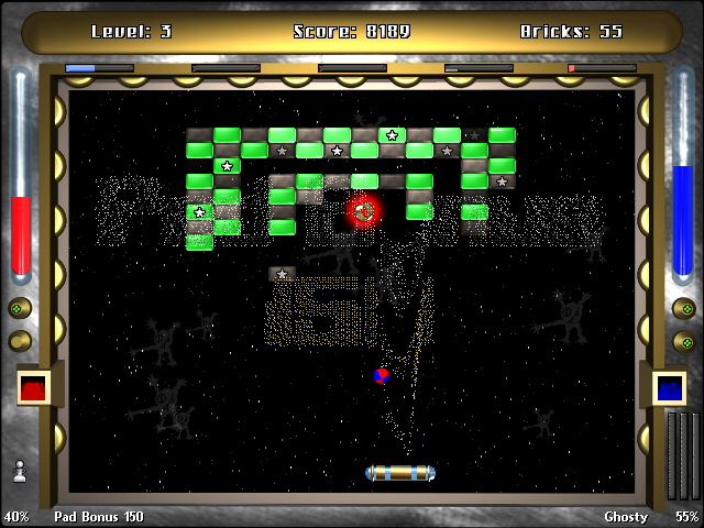 Screenshot of Acky's XP Breakout (Windows, 2004) - MobyGames