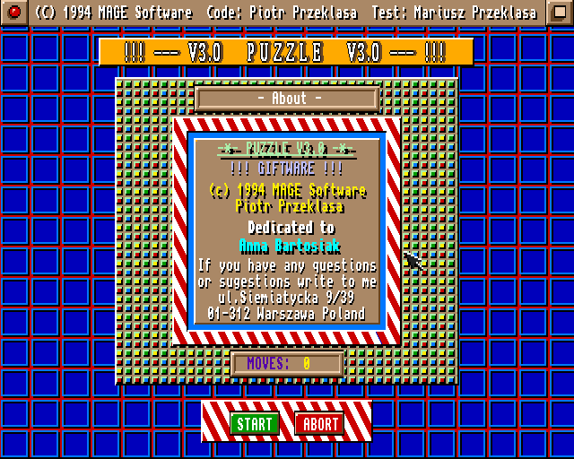 Screenshot of Puzzle v3.0 (Amiga, 1994) - MobyGames