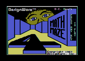 Screenshot of Math Maze (Atari 8-bit, 1983) - MobyGames