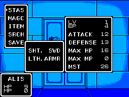 Screenshot of Phantasy Star (SEGA Master System, 1987) - MobyGames