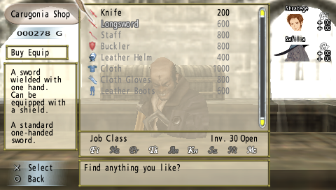 Screenshot of Valhalla Knights (PSP, 2006) - MobyGames