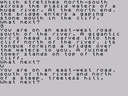 Screenshot of Dungeon Adventure (ZX Spectrum, 1982) - MobyGames