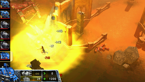Screenshot of Warhammer 40,000: Squad Command (PSP, 2007) - MobyGames