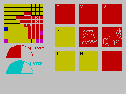 Screenshot of Survival (ZX Spectrum, 1984) - MobyGames