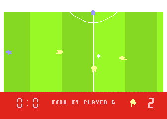 Screenshot of Kick Off (Atari 8-bit, 1989) - MobyGames
