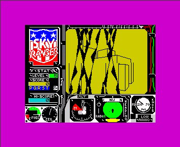 Screenshot of Sky Ranger (ZX Spectrum, 1984) - MobyGames